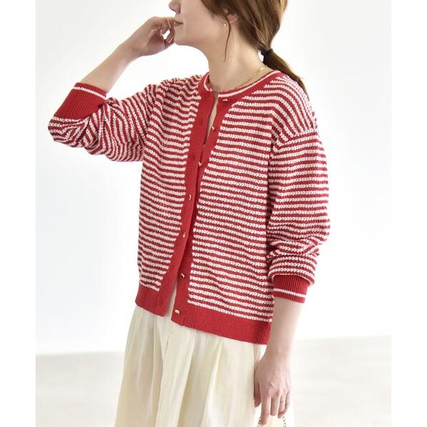 ZOZO問い合わせ番号:106140145ショップ:SHIPS for women，シップス フォー ウィメンブランド:quaranciel，カランシエル，SHIPS，シップス商品名:quaranciel: ボーダー クルーネック メタルボ...