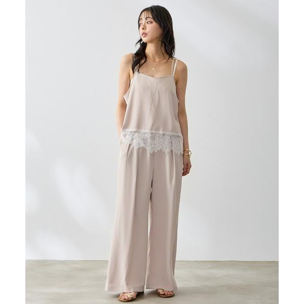 『タイムセール実施中』ZOZO問い合わせ番号:106140154ショップ:Shelly island，シェリーアイランドブランド:Anclear oui，アンクリアウィ商品名:裾レースキャミ×イージータックパンツカテゴリ:ジャケット/アウタ...