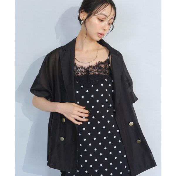 ZOZO問い合わせ番号:106140155ショップ:Shelly island，シェリーアイランドブランド:Anclear oui，アンクリアウィ商品名:シアーパッチポケットテーラー半袖ジャケットカテゴリ:ジャケット/アウター>テーラ...