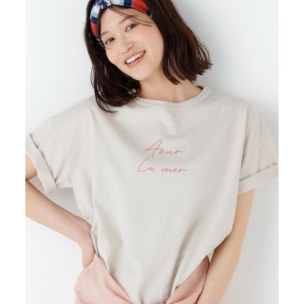 ZOZO問い合わせ番号:106140364ショップ:human woman，ヒューマンウーマンブランド:human woman，ヒューマンウーマン商品名:◆Azur La mer ロゴＴシャツカテゴリ:トップス>Tシャツ/カットソーブ...