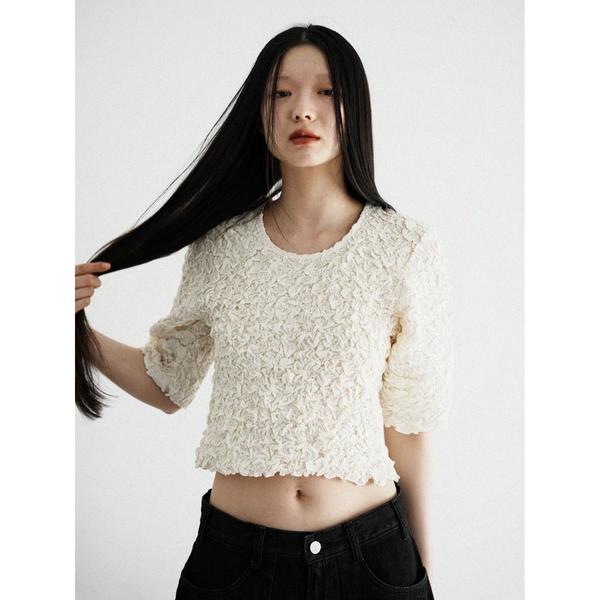 ZOZO問い合わせ番号:106140546ショップ:Katrin TOKYO，カトリーントーキョーブランド:Katrin TOKYO，カトリーントーキョー商品名:random shirring curve sleeve topsカテゴリ:ト...