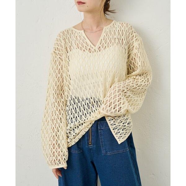 『タイムセール実施中』ZOZO問い合わせ番号:106140598ショップ:Omekashi，オメカシブランド:Omekashi，オメカシ商品名:透かし柄Vプルオーバーカテゴリ:トップス>ニット/セーターブランド品番:OMS106130...