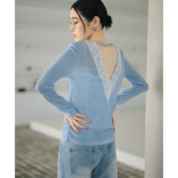『タイムセール実施中』ZOZO問い合わせ番号:106140770ショップ:LAULEN，ローレンブランド:LAULEN，ローレン商品名:open back v lace tops /オープンバックVレーストップスカテゴリ:トップス>T...