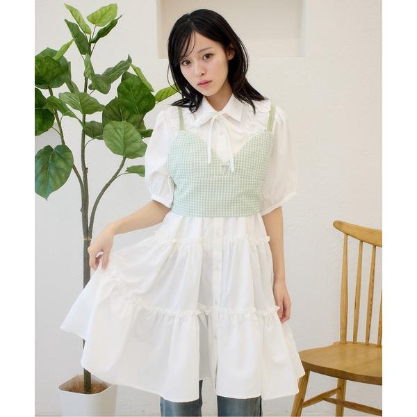 ZOZO問い合わせ番号:106141091ショップ:kutir，クティールブランド:kutir，クティール商品名:【紐付き】アソートフリルティアードシャツワンピース/チュニックカテゴリ:ワンピース/ドレス>ワンピースブランド品番:65...