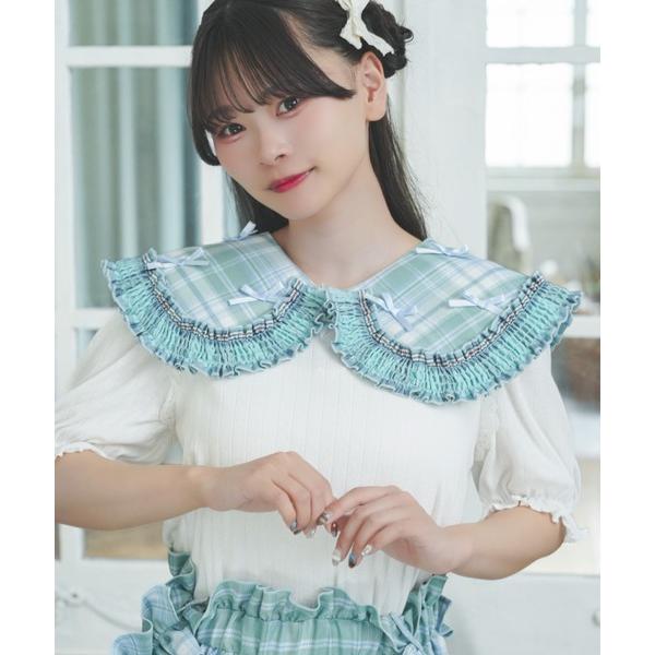 ZOZO問い合わせ番号:106141270ショップ:kutir，クティールブランド:kutir，クティール商品名:【クティールとレトロ】ダブルチェックリボンつけ襟カテゴリ:ファッション雑貨>付け襟ブランド品番:667841素材:本体:...