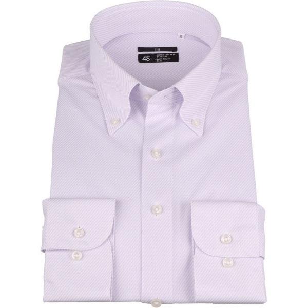 ZOZO問い合わせ番号:106141630ショップ:SUIT SELECT，スーツセレクトブランド:SUIT SELECT，スーツセレクト商品名:【スーパーノンアイロン・ストレッチ・速乾】【長袖】【BLACK LINE】ボタンダウンワイシャ...