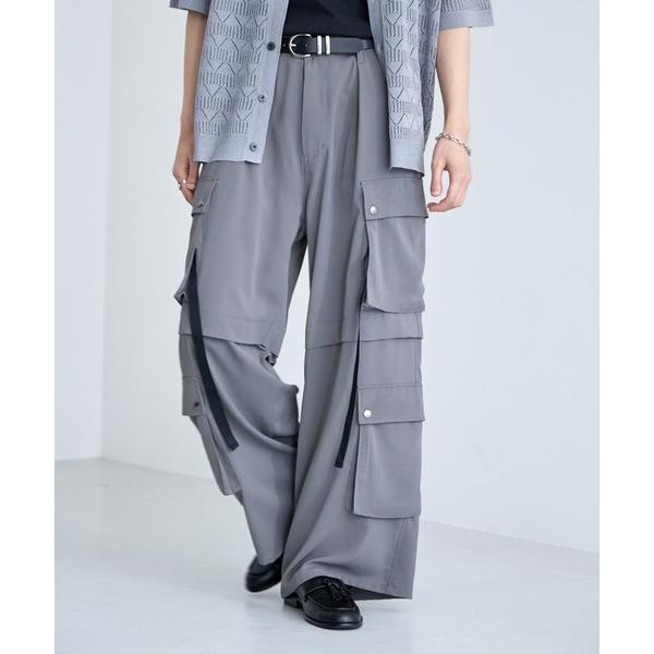 ZOZO問い合わせ番号:106141668ショップ:RAGEBLUE，レイジブルーブランド:RAGEBLUE，レイジブルー商品名:Design Cargo Wide Straight Pants / PEカーゴワイドストレートパンツカテゴリ...