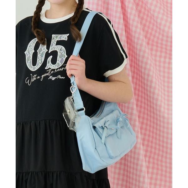 ZOZO問い合わせ番号:106177251ショップ:NARUMIYA ONLINE，ナルミヤ オンラインブランド:mezzo piano Junior，メゾピアノジュニア商品名:キラキラポーチつきフラップリボンショルダーカテゴリ:バッグ&g...