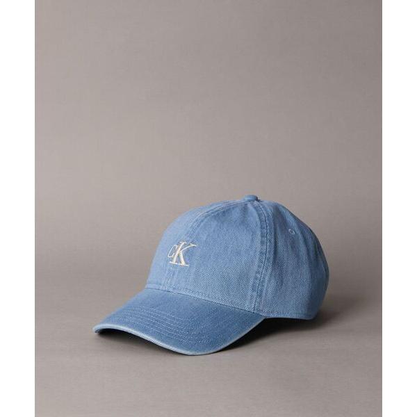 ZOZO問い合わせ番号:106177431ショップ:Calvin Klein，カルバンクラインブランド:Calvin Klein，カルバン・クライン商品名:デニムキャップ - スモールモノグラムベースボールキャップカテゴリ:帽子>キャ...