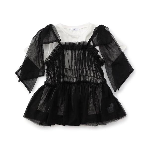 ZOZO問い合わせ番号:106177482ショップ:F.O.Online Store，エフオーオンラインストアブランド:algy，アルジー商品名:チュールキャミ＆半袖Tシャツセットカテゴリ:トップス>アンサンブルブランド品番:G216...