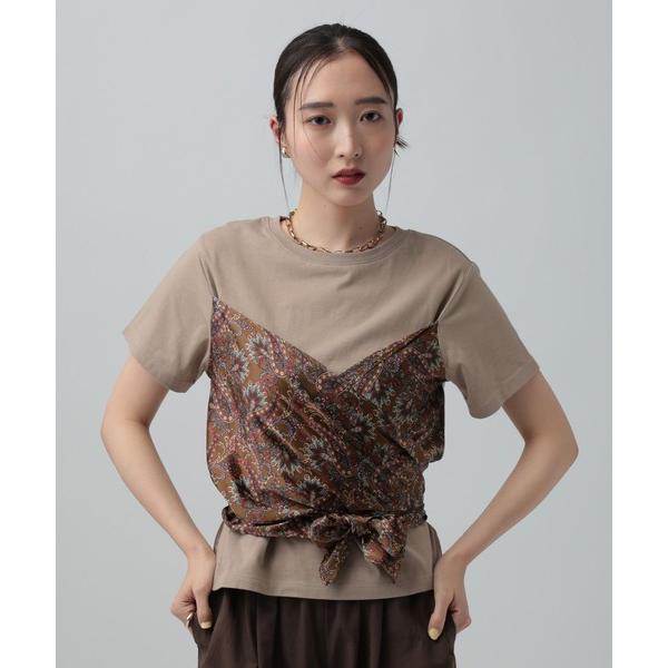 ZOZO問い合わせ番号:106177506ショップ:LEPSIM，レプシィムブランド:LEPSIM，レプシィム商品名:ペイズリースカーフT　668114カテゴリ:トップス>Tシャツ/カットソーブランド品番:668114素材:本体：綿1...