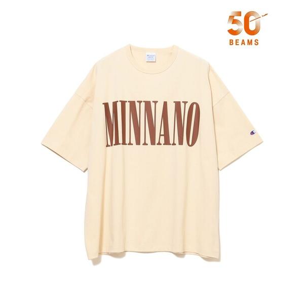 ZOZO問い合わせ番号:106177642ショップ:BEAMS MEN，ビームス メンブランド:Champion，チャンピオン，BEAMS，ビームス商品名:【別注】Champion by MIN-NANO / ロゴ Tシャツカテゴリ:トップ...