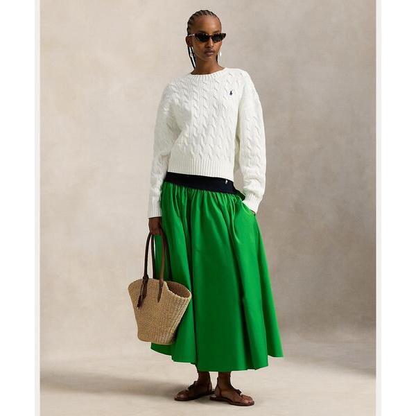 ZOZO問い合わせ番号:106177799ショップ:POLO RALPH LAUREN，ポロ ラルフ ローレンブランド:POLO RALPH LAUREN，ポロ ラルフ ローレン商品名:コントラストウエストバンド Aライン スカートカテゴリ...