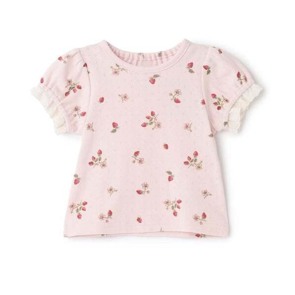 ※このアイテムは返品・交換対象外商品です。ZOZO問い合わせ番号:106213280ショップ:petit main，プティマインブランド:petit main，プティマイン商品名:【プティプラ/ベビーサイズ】袖フリル半袖Tシャツカテゴリ:マ...