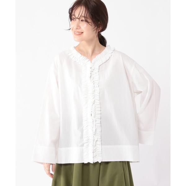 ZOZO問い合わせ番号:106213377ショップ:studio CLIP，スタディオクリップブランド:studio CLIP，スタディオクリップ商品名:コットンフリルワイドスリーブブラウスカテゴリ:トップス>シャツ/ブラウスブランド...