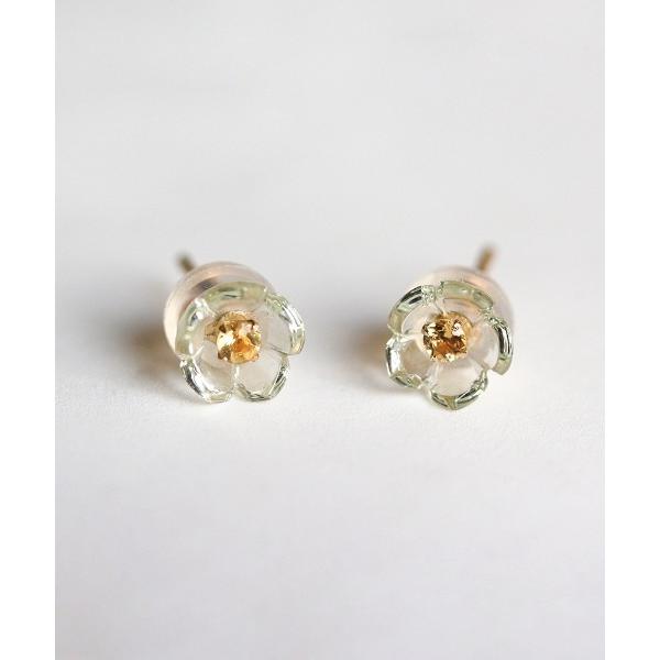 ※このアイテムは返品・交換対象外商品です。ZOZO問い合わせ番号:106213456ショップ:cui-cui，キュイキュイブランド:cui-cui，キュイキュイ商品名:フラワーピアス | K10YGカテゴリ:アクセサリー>ピアス（両耳...