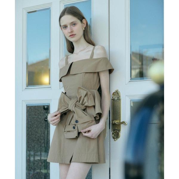 ZOZO問い合わせ番号:106249547ショップ:EIMY ISTOIRE，エイミーイストワールブランド:EIMY ISTOIRE，エイミーイストワール商品名:LOUISE MINI DRESSカテゴリ:ワンピース/ドレス>ワンピー...