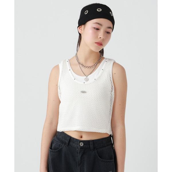 ZOZO問い合わせ番号:106250785ショップ:repipi armario，レピピアルマリオブランド:repipi armario，レピピ アルマリオ，10C REPIPI，ジューシーレピピ商品名:メッシュタンクセット【取り外し可能パ...