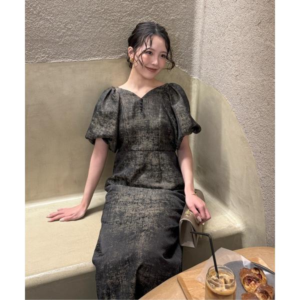 ZOZO問い合わせ番号:106250884ショップ:Dorry Doll，ドリードールブランド:LE'RURE，リルアー商品名:Jacquard puffsleeve dressカテゴリ:ワンピース/ドレス>ドレスブランド品番:961...