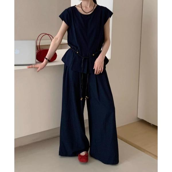 『セール実施中』ZOZO問い合わせ番号:106250942ショップ:Doula Doula，ドゥーラドゥーラブランド:FAVORITO，ファヴォリート商品名:ベルト付き袖なしシャツパンツセットアップカテゴリ:ジャケット/アウター>セッ...