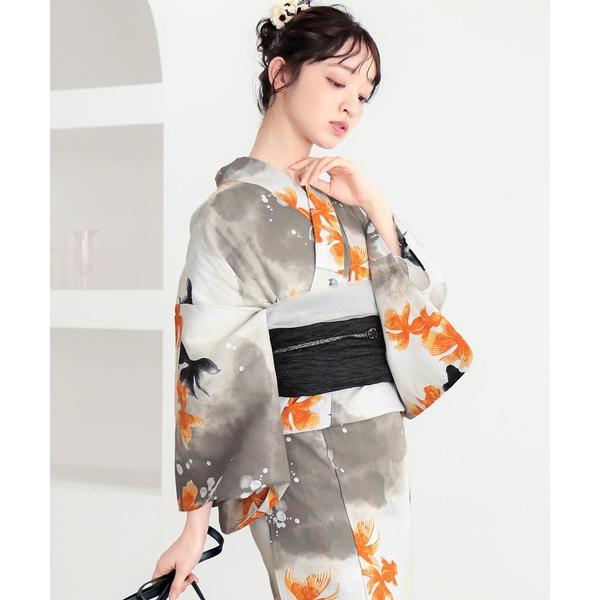 ZOZO問い合わせ番号:106251727ショップ:KIMONOMACHI，キモノマチブランド:KIMONOMACHI，キモノマチ商品名:レディース浴衣2点セット 3L/4L（綿浴衣＋しわ兵児帯）大きいサイズ 変わり紅梅生地 綿100％ K...