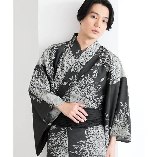 ZOZO問い合わせ番号:106252151ショップ:KIMONOMACHI，キモノマチブランド:KIMONOMACHI，キモノマチ商品名:メンズ浴衣2点セット（ポリ浴衣＋しわ兵児帯）吸水速乾 ポリエステル KIMONOMACHIオリジナル ...