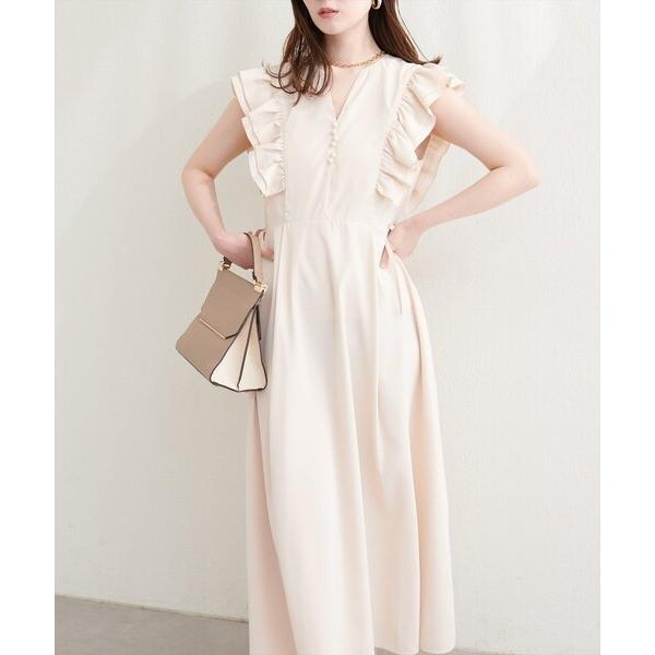 ZOZO問い合わせ番号:106252221ショップ:natural couture，ナチュラルクチュールブランド:natural couture，ナチュラルクチュール商品名:フリルスリーブワンピースカテゴリ:ワンピース/ドレス>ワンピ...