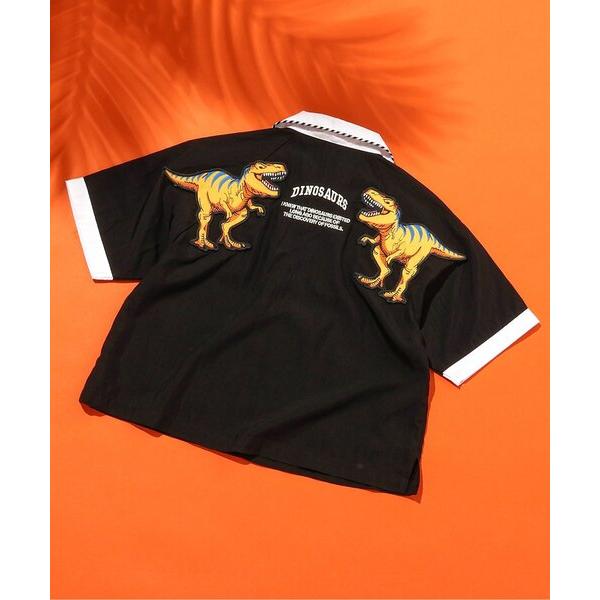 ZOZO問い合わせ番号:106288127ショップ:F.O.Online Store，エフオーオンラインストアブランド:BREEZE，ブリーズ商品名:福井県立恐竜博物館コラボ 恐竜バックワッペンボウリングシャツカテゴリ:トップス>シャ...