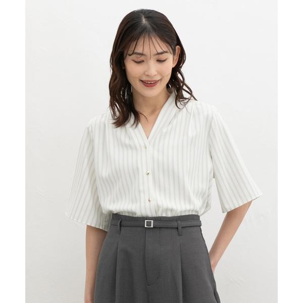 ZOZO問い合わせ番号:106290087ショップ:Honeys，ハニーズブランド:Honeys，ハニーズ，GLACIER，グラシア商品名:金釦Ｖネックブラウスカテゴリ:トップス>シャツ/ブラウスブランド品番:534-63-0305素...