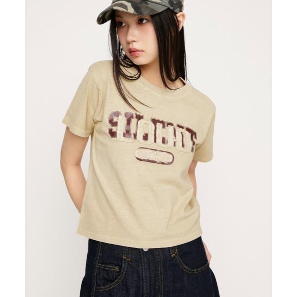 ZOZO問い合わせ番号:106290361ショップ:SLY，スライブランド:SLY，スライ商品名:【SNSで話題！】LOGO ON PATCH T/SH ロゴオンパッチティーシャツ 春服 夏服カテゴリ:トップス>Tシャツ/カットソーブ...