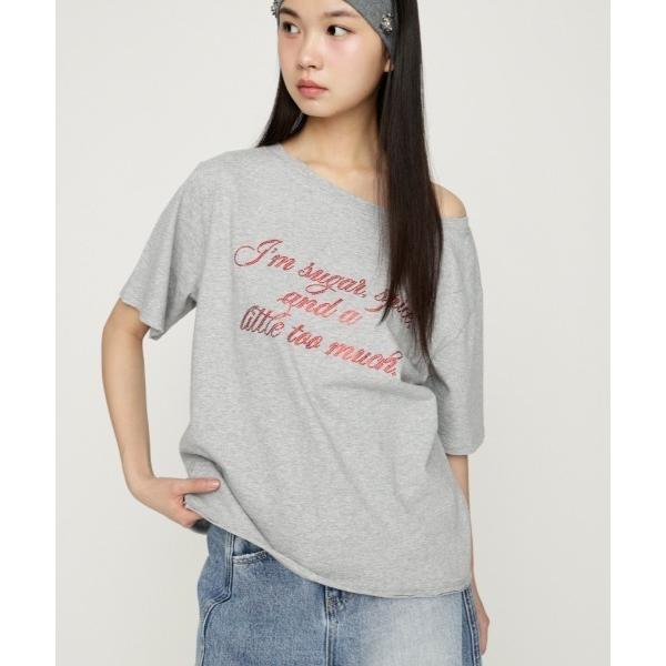 ZOZO問い合わせ番号:106290372ショップ:SLY，スライブランド:SLY，スライ商品名:2WAY SHOULDER LOOSE T/SH ツーウェイショルダールーズティーシャツ 春服 夏服 半袖カテゴリ:トップス>Tシャツ/...