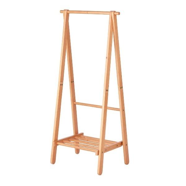 ZOZO問い合わせ番号:106290420ショップ:Belle Maison，ベルメゾンブランド:Belle Maison，ベルメゾン商品名:パイン材の折りたたみ式頑丈ハンガーラックカテゴリ:インテリア>収納グッズブランド品番:106...