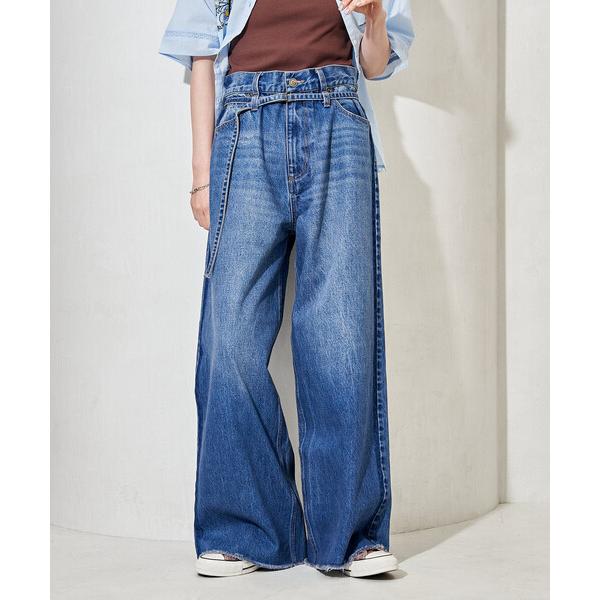 ZOZO問い合わせ番号:106290635ショップ:FREAK'S STORE，フリークスストアブランド:FREAK'S STORE，フリークスストア商品名:バギーデニムパンツ/ワイドデニムカテゴリ:パンツ>デニムパンツブランド品番:...