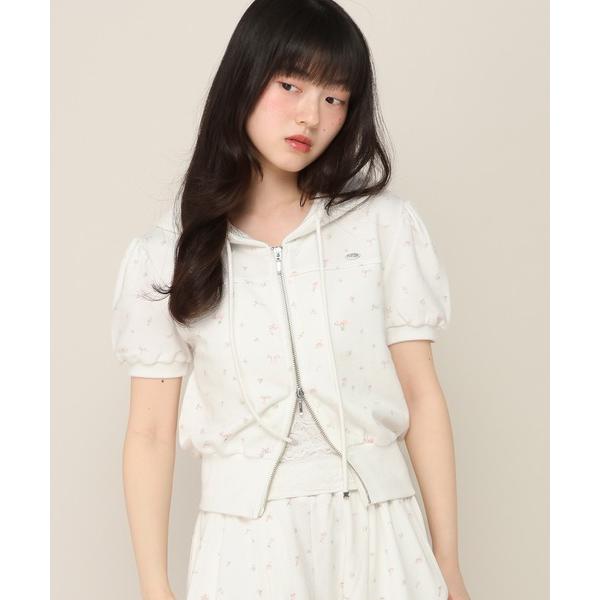 ZOZO問い合わせ番号:106290747ショップ:Heather，ヘザーブランド:Heather，ヘザー商品名:UV裏毛フーディ（半袖）　678642カテゴリ:トップス>パーカーブランド品番:678642素材:（花柄　08、ピンク　...
