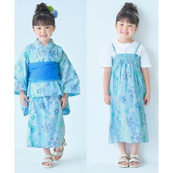ZOZO問い合わせ番号:106291539ショップ:Belle Maison，ベルメゾンブランド:Disney，ディズニー商品名:ワンピースとしても使える！キャラクターモチーフの２WAY浴衣セットカテゴリ:水着/着物・浴衣>浴衣ブラン...