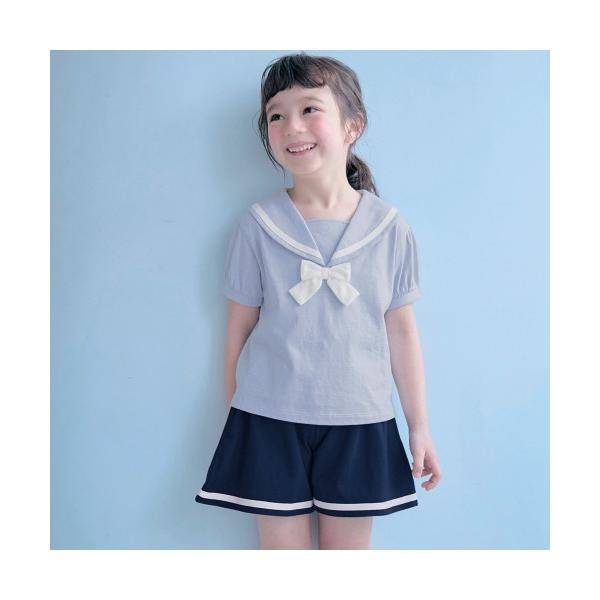 ZOZO問い合わせ番号:106291714ショップ:Belle Maison，ベルメゾンブランド:GITA，ジータ商品名:セーラー襟Ｔシャツ＆キュロットパンツマリンセットカテゴリ:ジャケット/アウター>セットアップブランド品番:126...