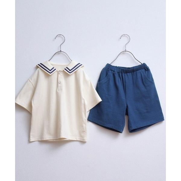 ZOZO問い合わせ番号:106292556ショップ:Belle Maison，ベルメゾンブランド:LYKKE，リッケ商品名:すぐおしゃれセーラーＴシャツ＆ショートパンツセットカテゴリ:ジャケット/アウター>セットアップブランド品番:1...