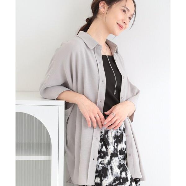 ZOZO問い合わせ番号:106322767ショップ:SHOO・LA・RUE，シューラルーブランド:SHOO・LA・RUE，シューラルー商品名:【洗濯後しわになりにくい/体型カバー】大人の抜け感 ポンチョ風ゆったりカラーシャツカテゴリ:トップ...