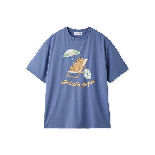 ZOZO問い合わせ番号:106328032ショップ:gelato pique，ジェラート　ピケブランド:gelato pique，ジェラートピケ商品名:【HOMME】【接触冷感】サマーベアワンポイントTシャツカテゴリ:ルームウェア>ル...
