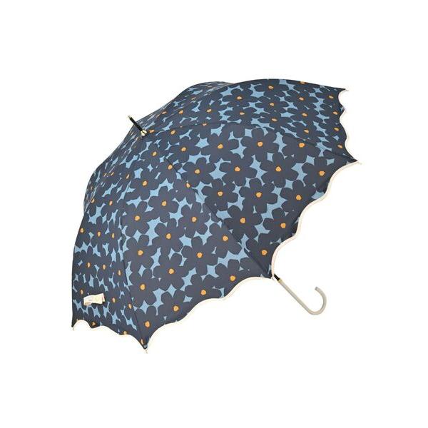 ZOZO問い合わせ番号:106328193ショップ:Francfranc，フランフランブランド:Francfranc，フランフラン商品名:フロラージュ 長傘 58cm ネイビー（晴雨兼用）紫外線防止 雨傘 日傘カテゴリ:ファッション雑貨&g...