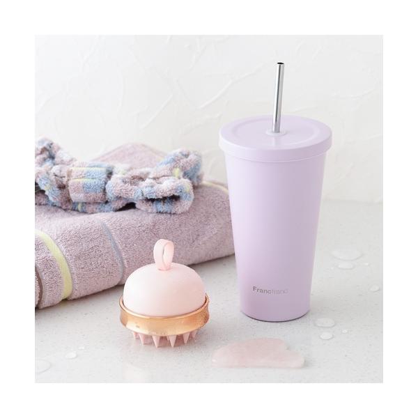 ZOZO問い合わせ番号:106328202ショップ:Francfranc，フランフランブランド:Francfranc，フランフラン商品名:ストロー付きステンレスタンブラー ピンク 480ml 保温 保冷 ギフト プレゼントカテゴリ:食器/キ...