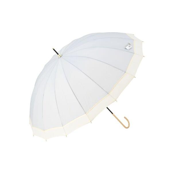 ZOZO問い合わせ番号:106328219ショップ:Francfranc，フランフランブランド:Francfranc，フランフラン商品名:16本骨切り継ぎライン 長傘 54cm グレー（晴雨兼用）雨傘 16本骨傘 直径95cmカテゴリ:ファ...