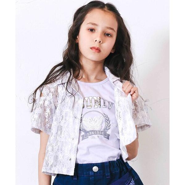 ZOZO問い合わせ番号:106328370ショップ:BEBE ONLINE STORE，ベベ オンラインストアブランド:nexchic，ネクシック商品名:肩あきタイダイレースシャツ＋タンクトップセット(110~150cm)カテゴリ:トップス...