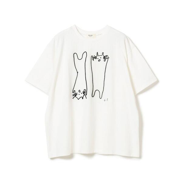 ZOZO問い合わせ番号:106328669ショップ:BEAMS HEART，ビームスハートブランド:BEAMS HEART，ビームスハート商品名:アートネコ 刺繍 Tシャツカテゴリ:トップス>Tシャツ/カットソーブランド品番:43-0...