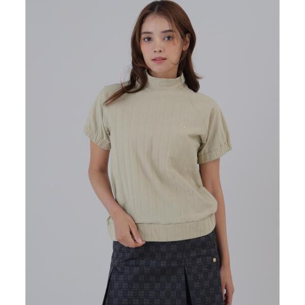 ZOZO問い合わせ番号:106328750ショップ:the HOUSE，ザハウスブランド:St ANDREWS，セントアンドリュース商品名:【吸水速乾】サッカーストライプ半袖ハイネックカットソー (WOMENS)カテゴリ:トップス>T...