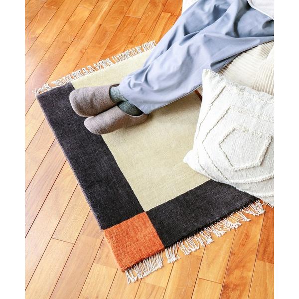 ZOZO問い合わせ番号:106330005ショップ:a.depeche，アデペシュブランド:a.depeche，アデペシュ商品名:【a.depeche/アデペシュ】優厚絨毯　ラグ　オリジナルギャッベ　pell wool rug roshan...