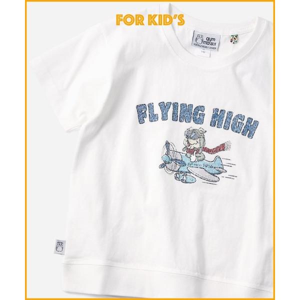 ZOZO問い合わせ番号:106330180ショップ:gym master，ジムマスターブランド:gym master，ジムマスター商品名:KIDS 6.2oz  FLYING HIGH TEEカテゴリ:トップス>Tシャツ/カットソーブ...