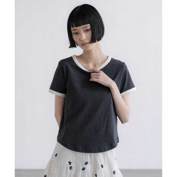 ZOZO問い合わせ番号:106330224ショップ:LOWRYS FARM，ローリーズファームブランド:LOWRYS FARM，ローリーズファーム商品名:リンガーＴＥＥ 638394カテゴリ:トップス>Tシャツ/カットソーブランド品番...