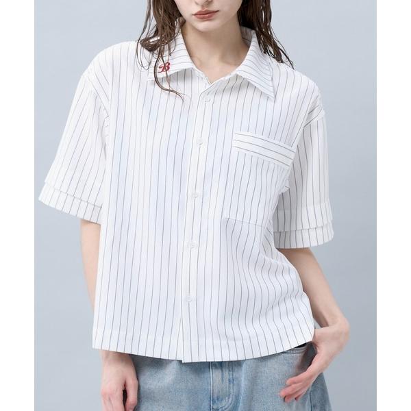 ZOZO問い合わせ番号:106330634ショップ:IF Div.，アイエフディビジョンブランド:BENUA，ベヌア商品名:Striped short sleeve shirt 一 ストライプ半袖シャツ −カテゴリ:トップス>シャツ/...