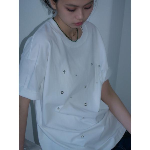 ZOZO問い合わせ番号:106330708ショップ:Avenue，アヴェニューブランド:VACANCY，ヴァカンシー商品名:スタッズオーバーTシャツ/ユニセックスカテゴリ:トップス>Tシャツ/カットソーブランド品番:336261-99...